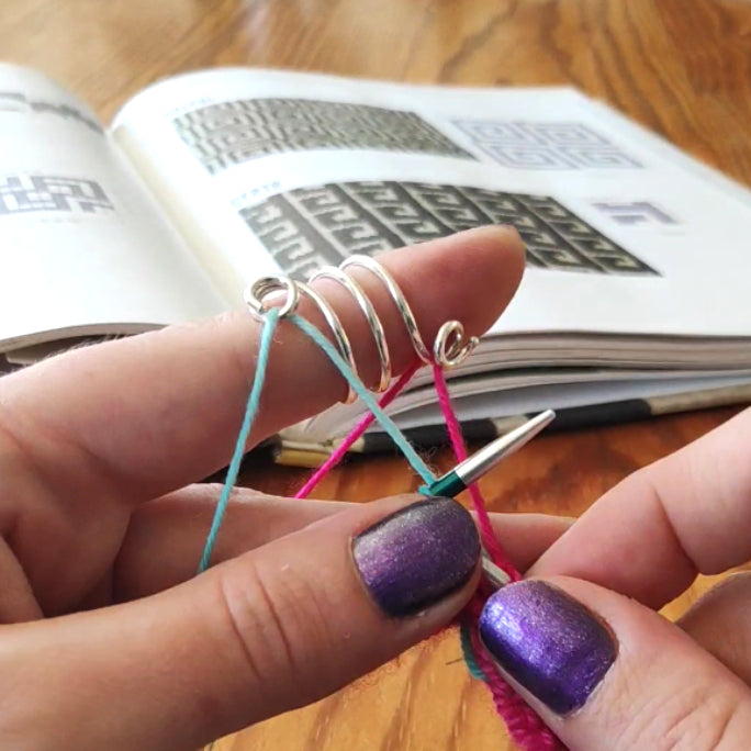 Simple Knitting Thimble / Yarn Ring – Fizzy Stitches